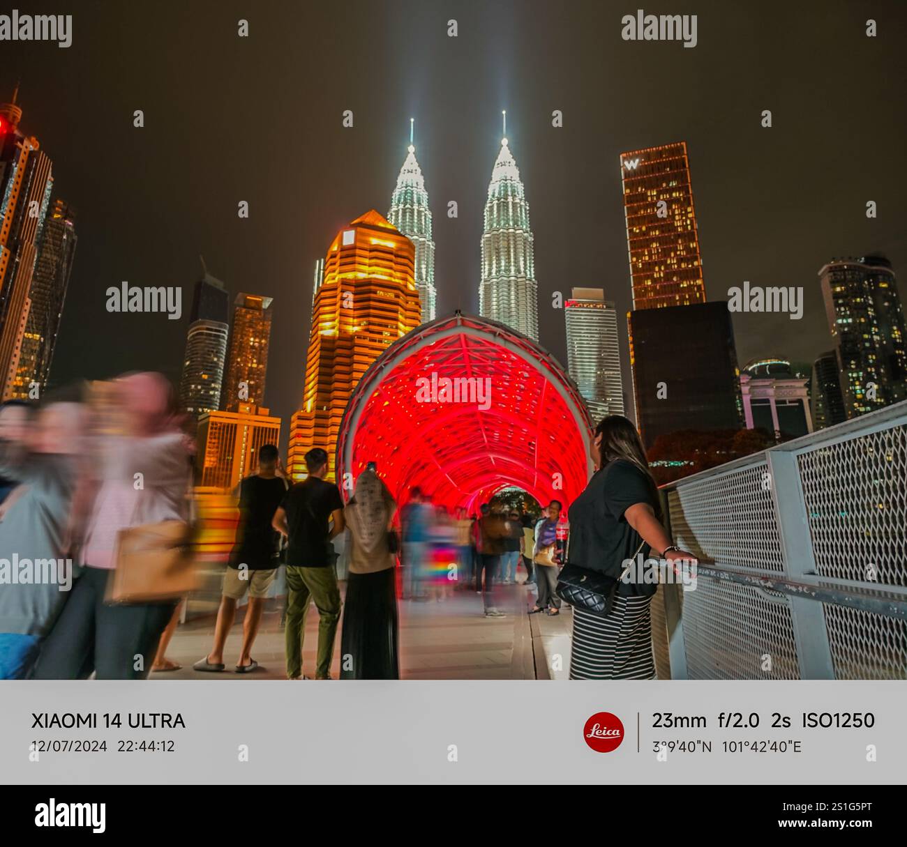 View of KLCC Twin Towers Stock Photo - Alamy