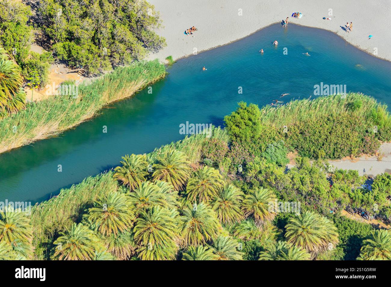 Preveli Beach, Rethymno, Crete, Greek Islands, Greece Stock Photo - Alamy