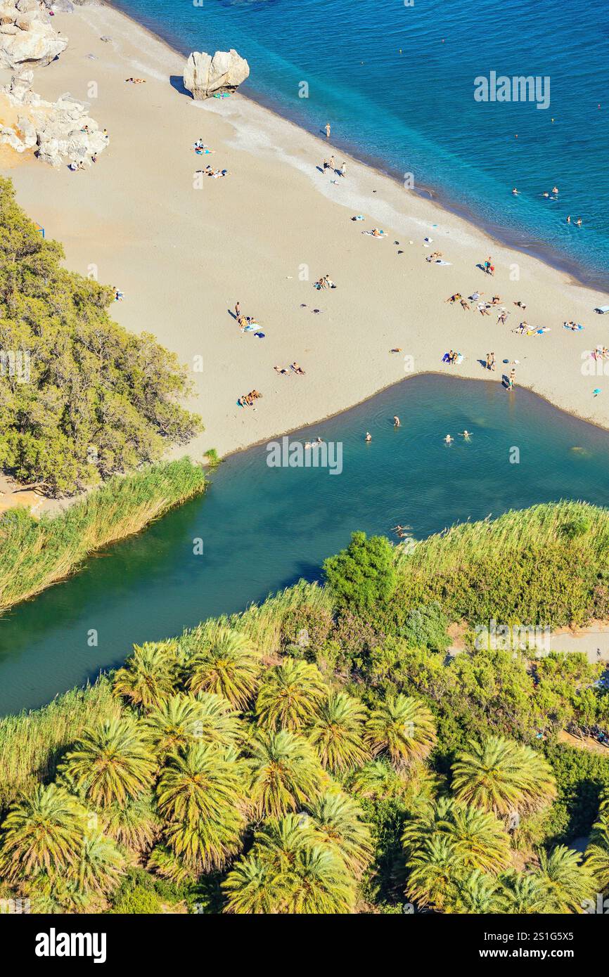 Preveli Beach, Rethymno, Crete, Greek Islands, Greece Stock Photo - Alamy