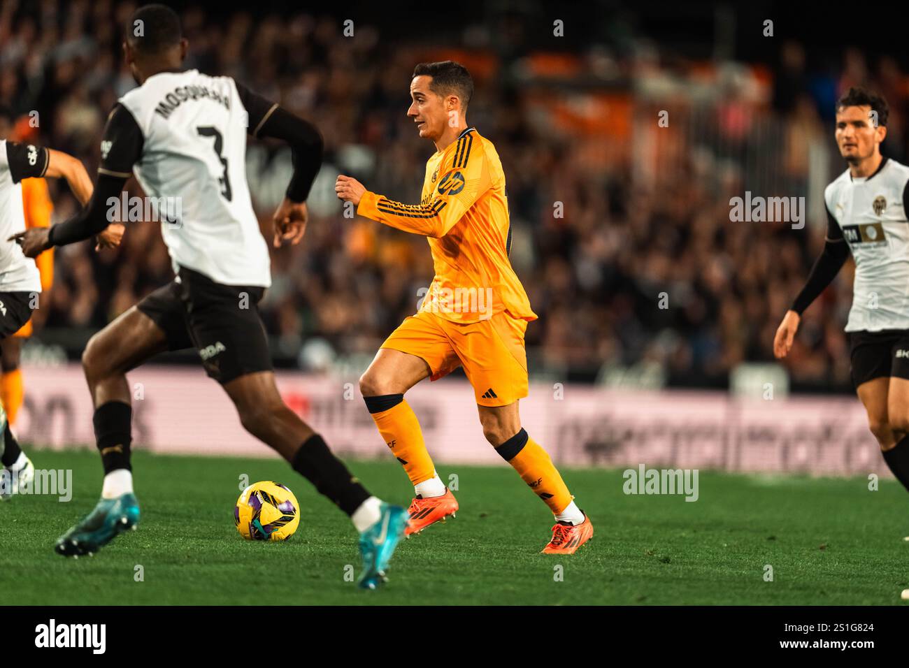 Valencia, Espagne. 03rd Jan, 2025. Lucas Vazquez of Real Madrid CF ...