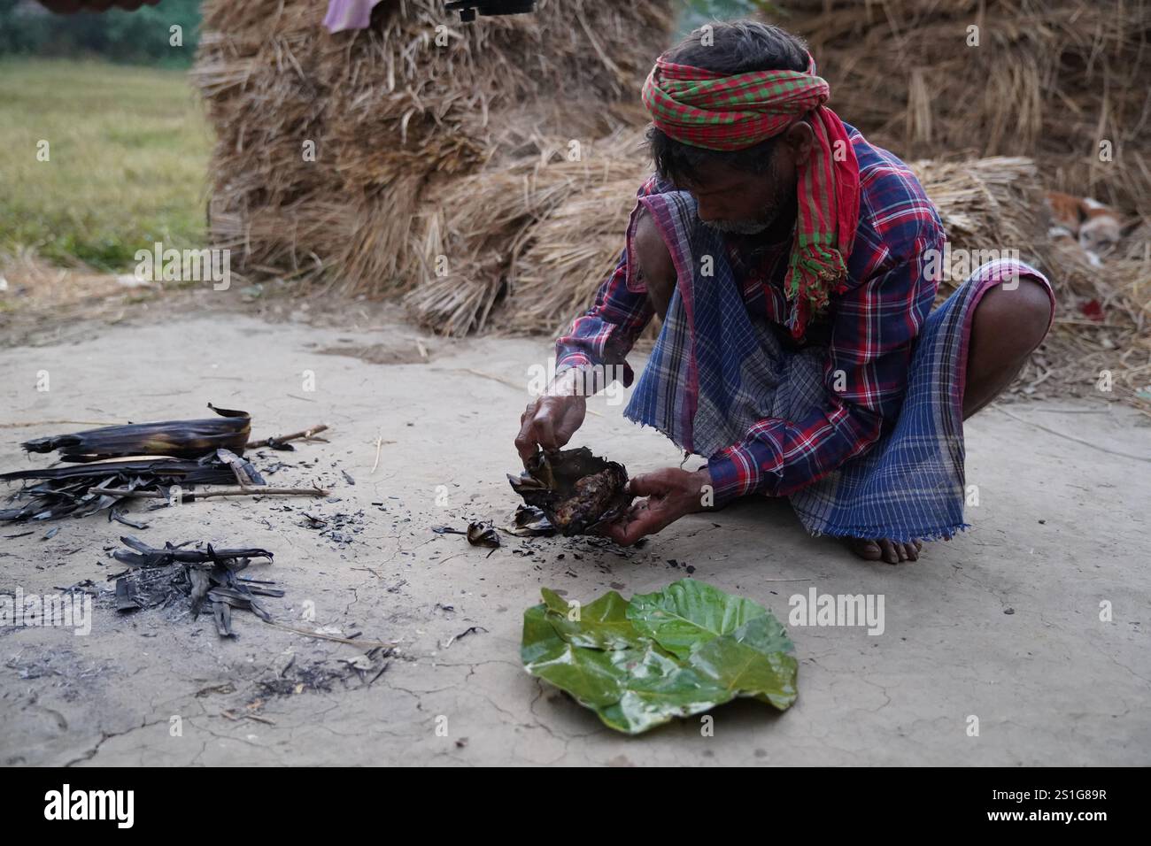 Santiniketan, Birbhum, India - December 6, 2024: The Santal community ...