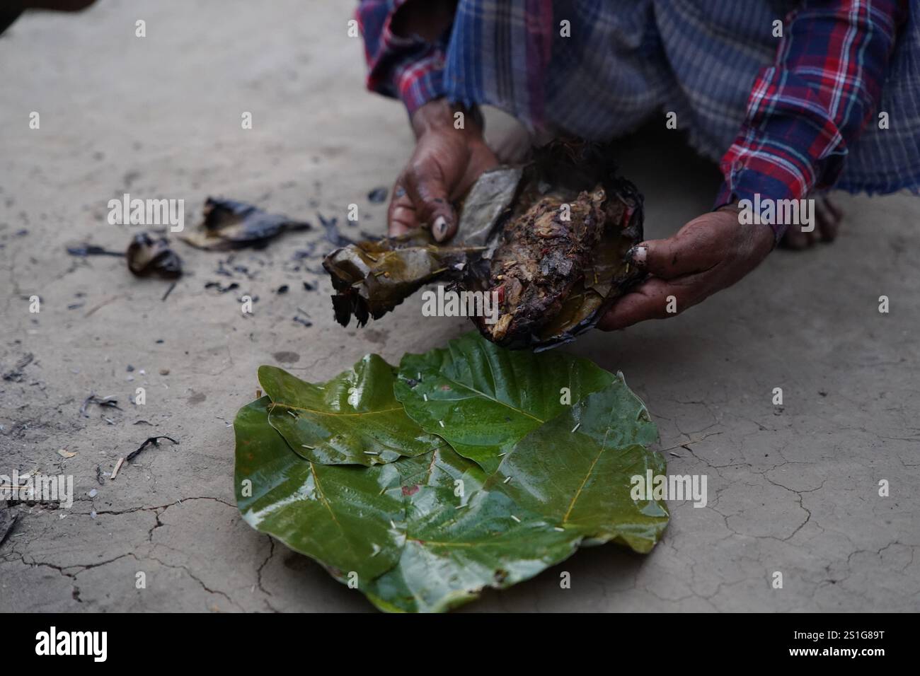 Santiniketan, Birbhum, India - December 6, 2024: The Santal community ...