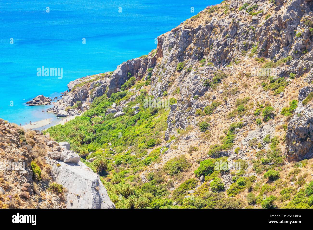 Preveli Beach, Rethymno, Crete, Greek Islands, Greece Stock Photo - Alamy