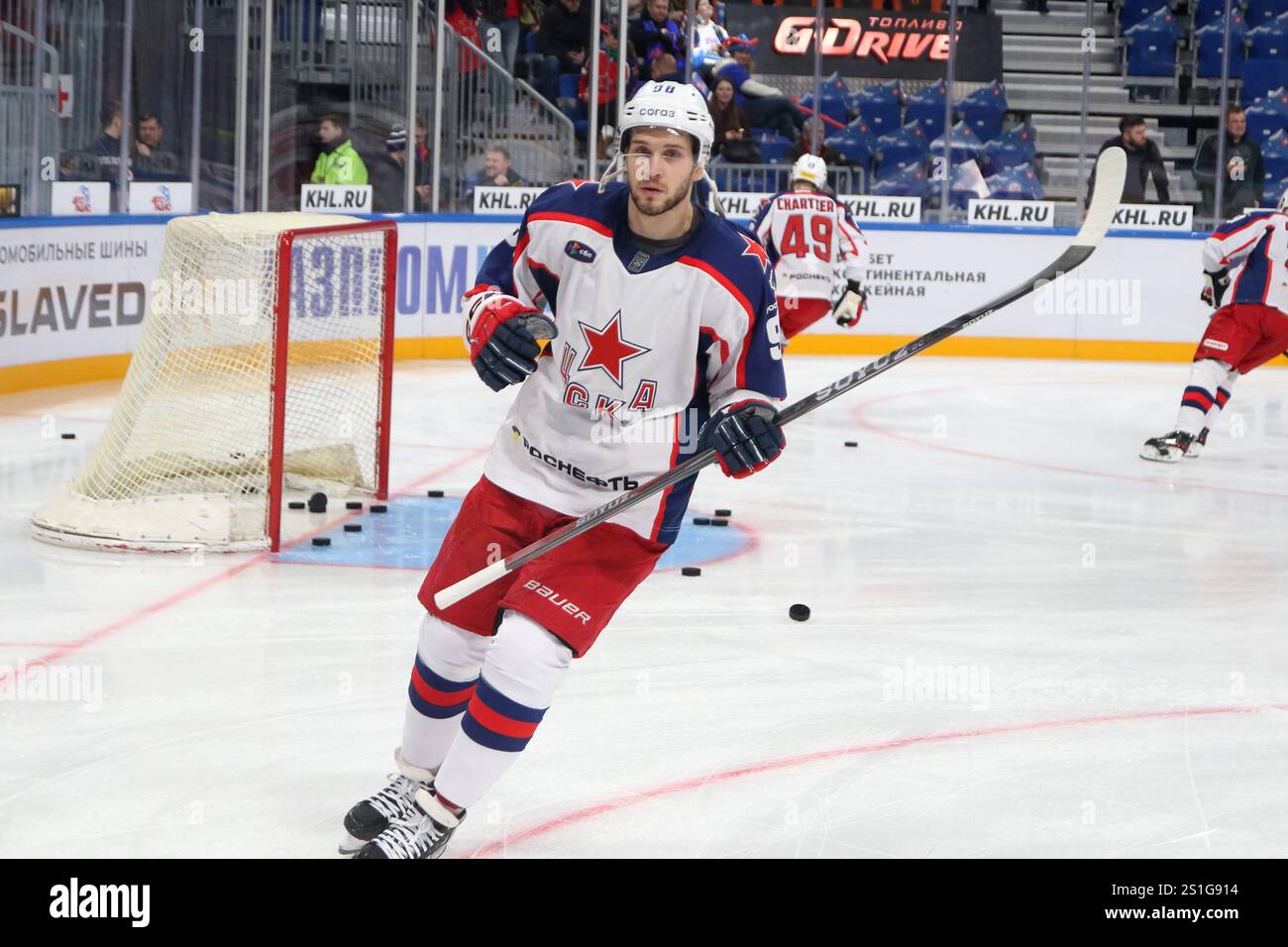 Saint Petersburg, Russia. 03rd Jan, 2025. Maxim Mamin (98) CSKA Hockey ...