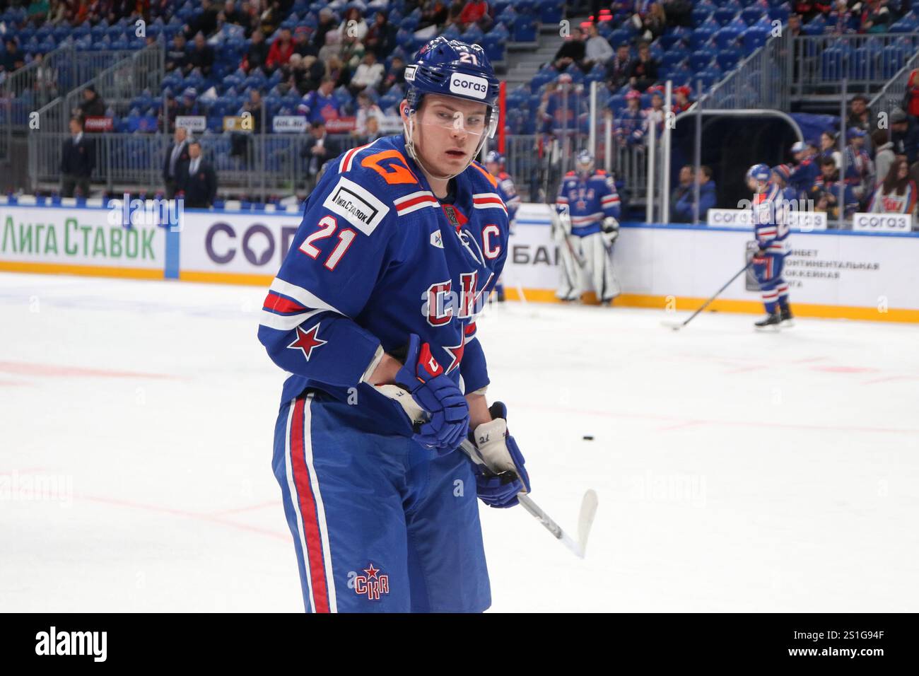 Saint Petersburg, Russia. 03rd Jan, 2025. Alexander Nikishin (21) SKA ...