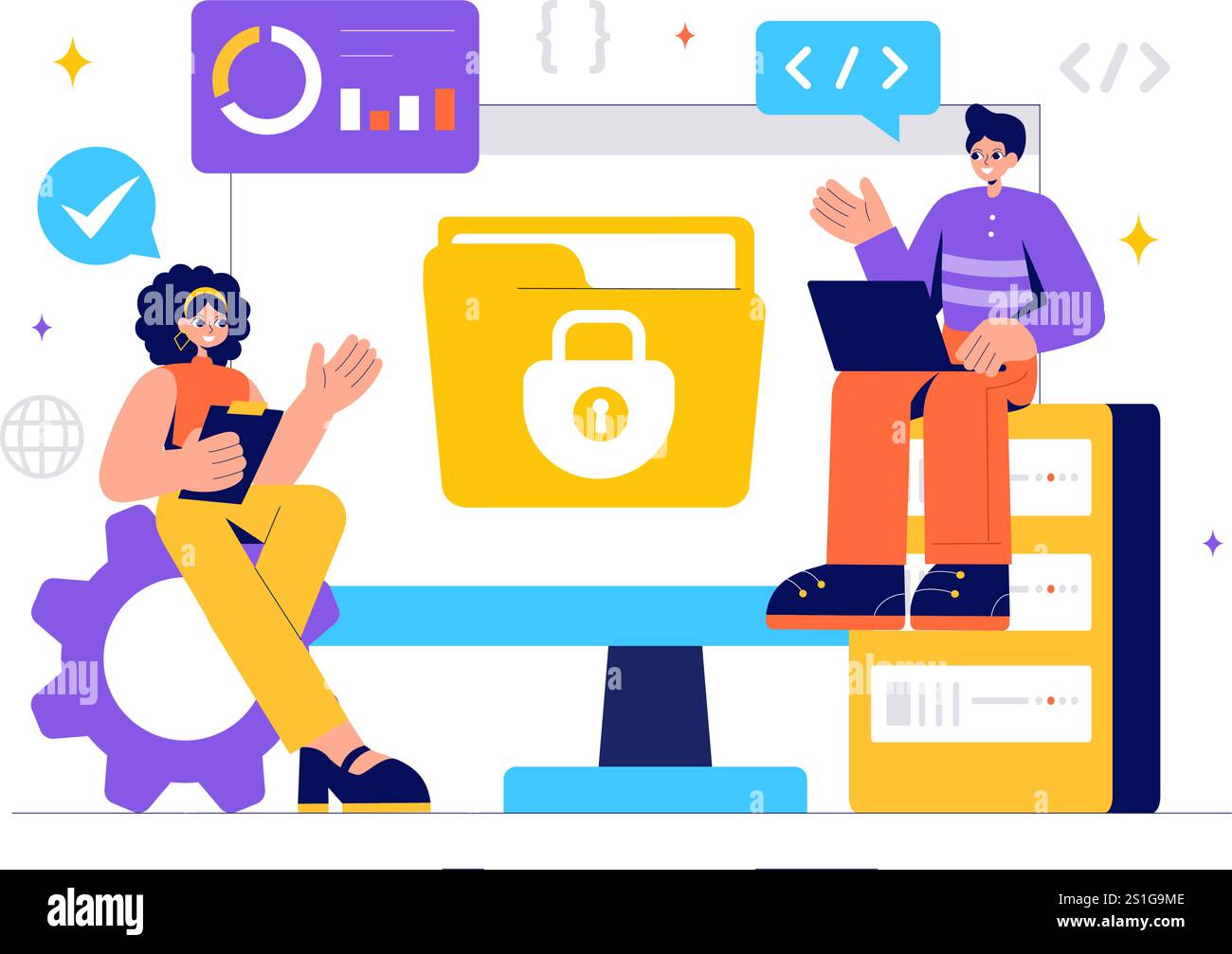 Informatics Vector Illustration featuring Logistics and Supply Chain ...