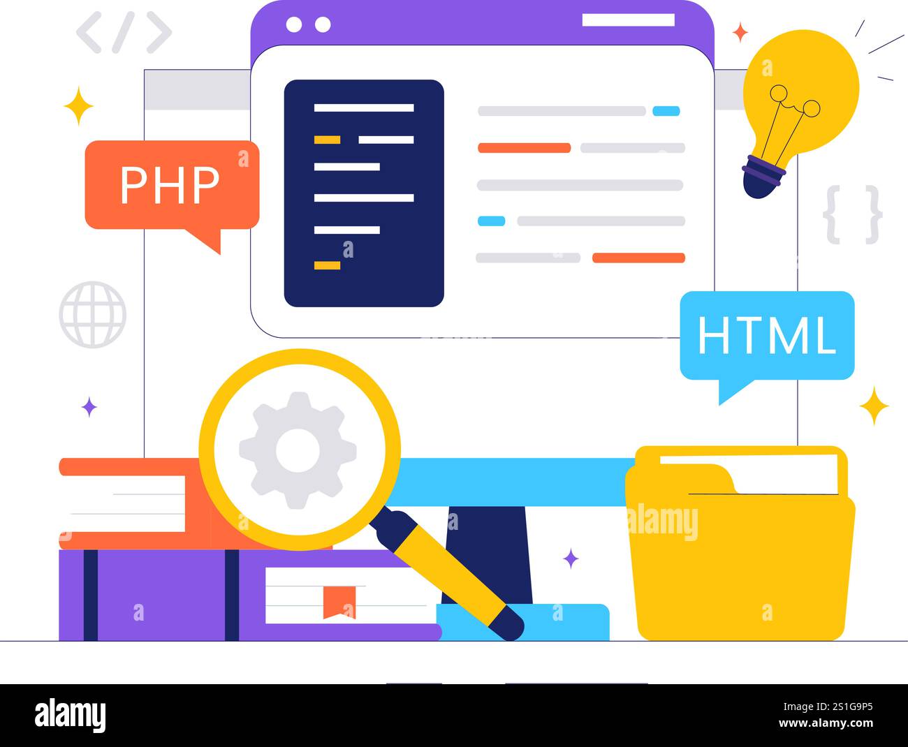 Informatics Vector Illustration featuring Logistics and Supply Chain ...