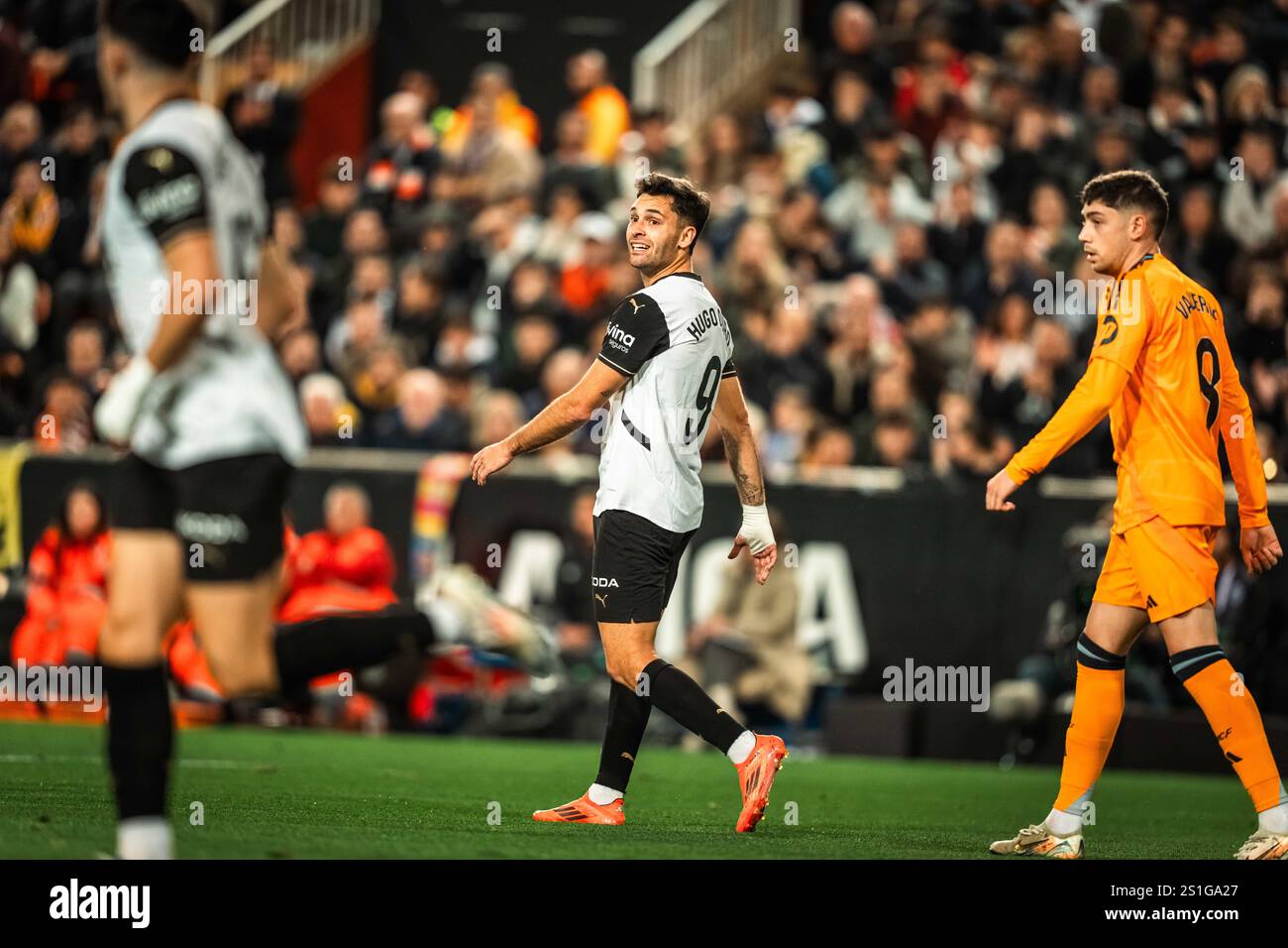 Valencia, Espagne. 03rd Jan, 2025. Hugo Duro of Valencia CF during the ...