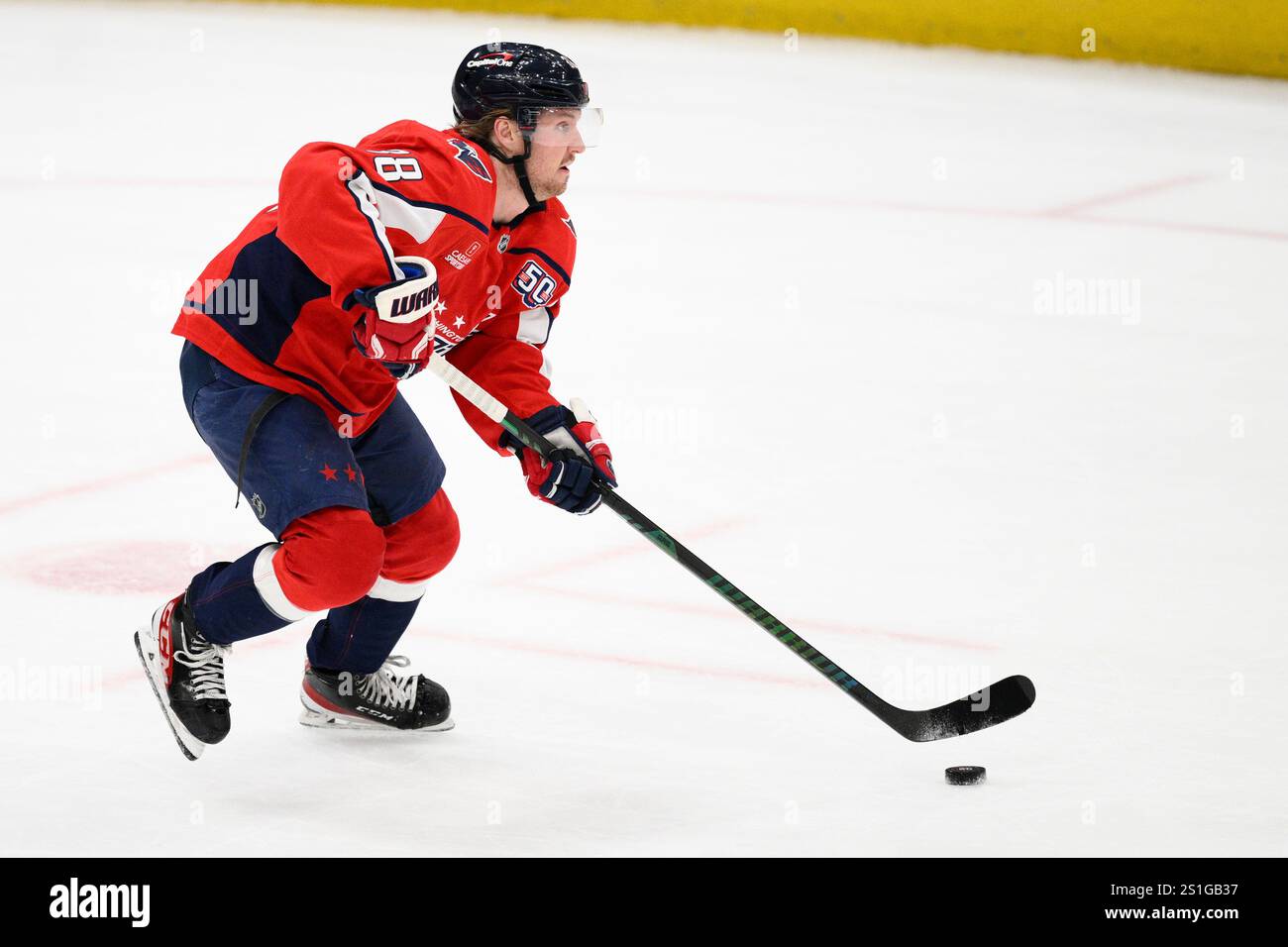 Washington Capitals defenseman Rasmus Sandin (38) in action during the ...