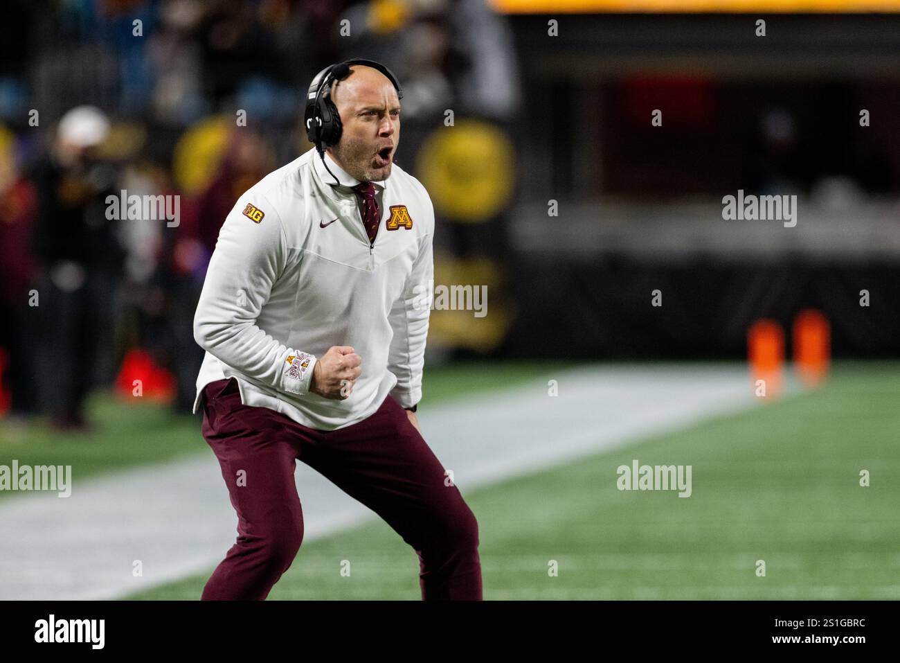 Charlotte, NC, USA. 3rd Jan, 2025. Minnesota head coach PJ Fleck ...