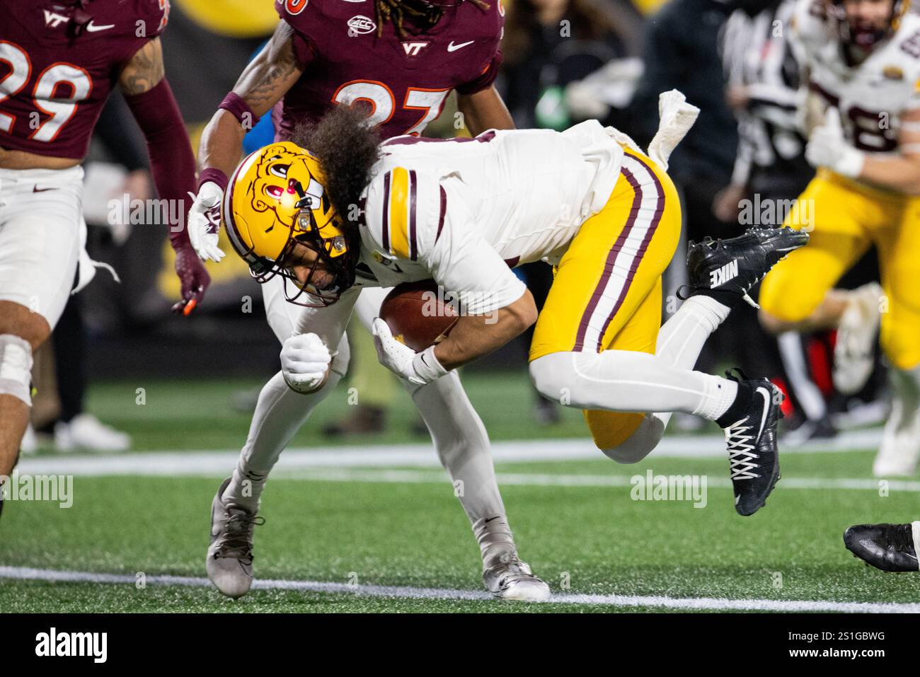 Charlotte, NC, USA. 3rd Jan, 2025. Minnesota wide receiver Elijah ...
