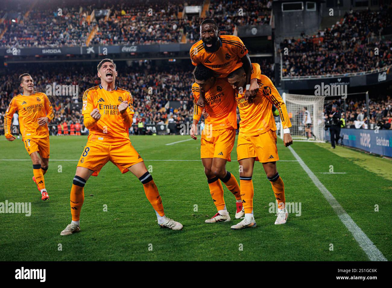 Valencia, Spain. 03rd Jan, 2025. Federico Valverde, Jude Bellingham ...