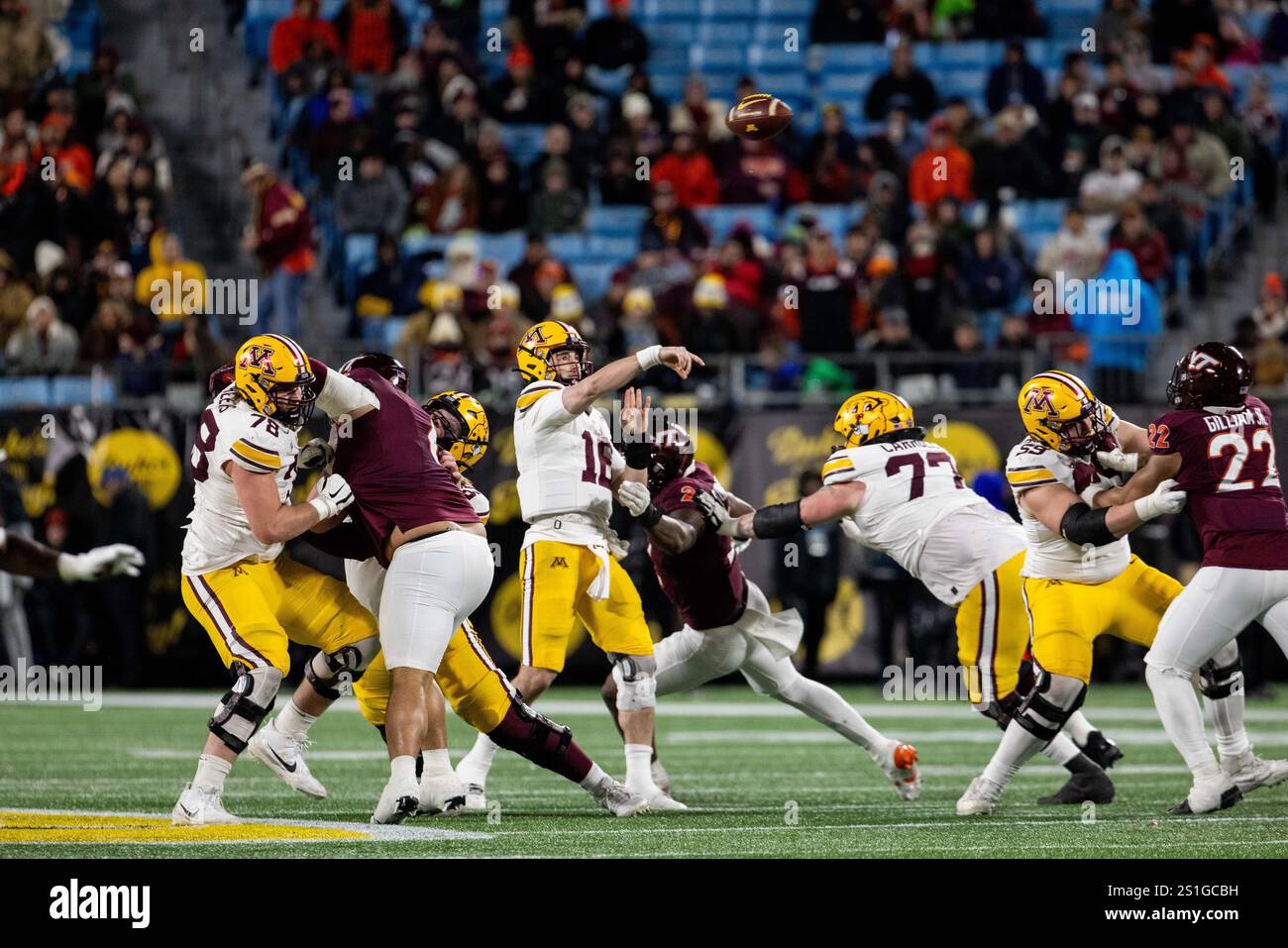 January 3, 2025: Minnesota quarterback Max Brosmer (16) throws against ...