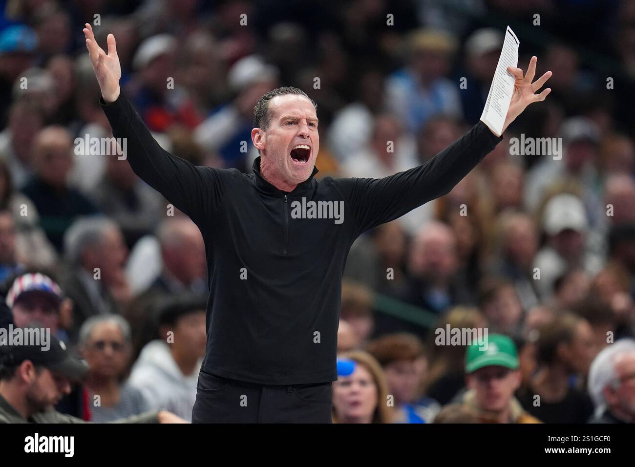 Cleveland Cavaliers head coach Kenny Atkinson reacts during the first ...