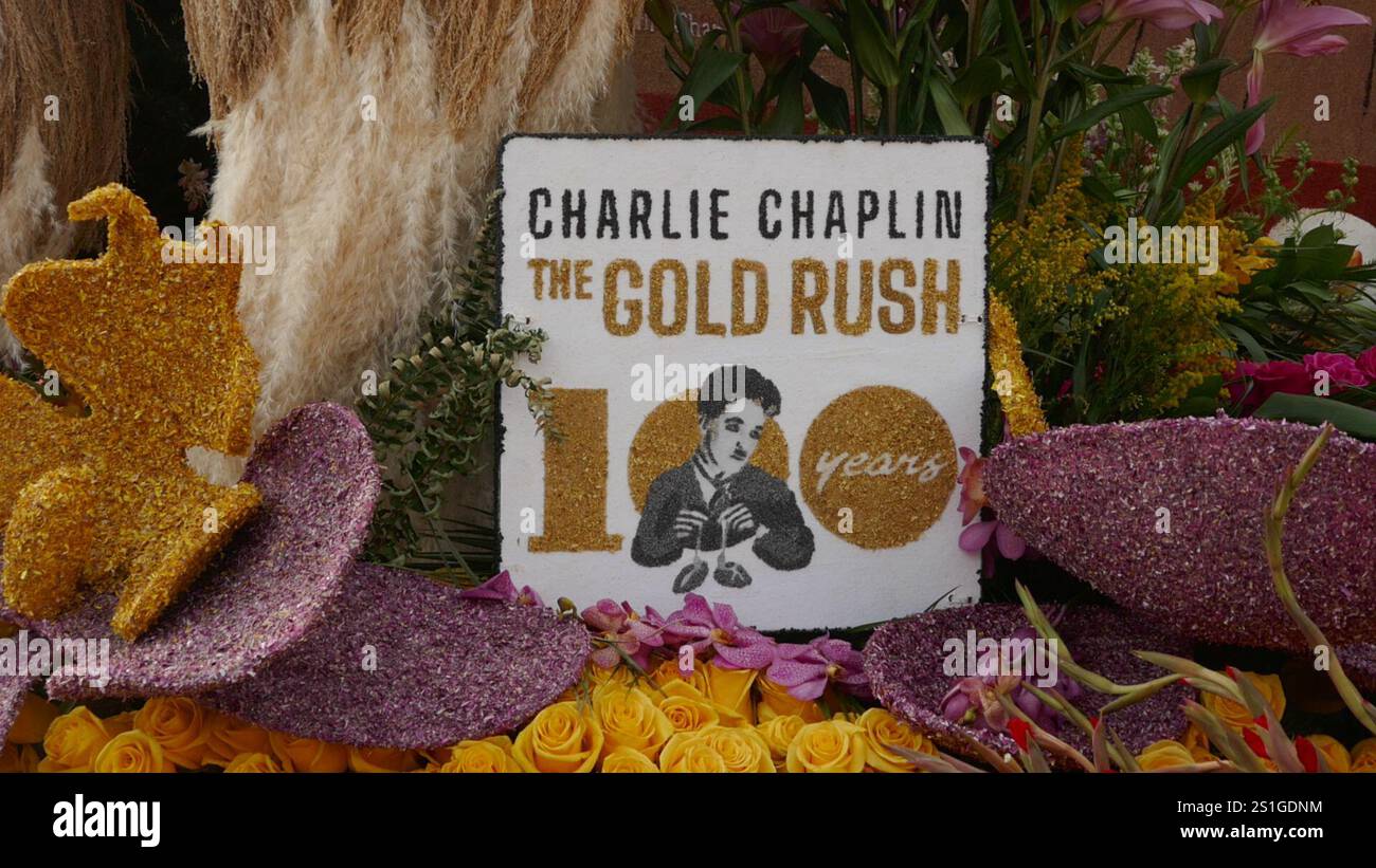 Pasadena, California, USA 3rd January 2025 at 2025 Charlie Chaplin ...