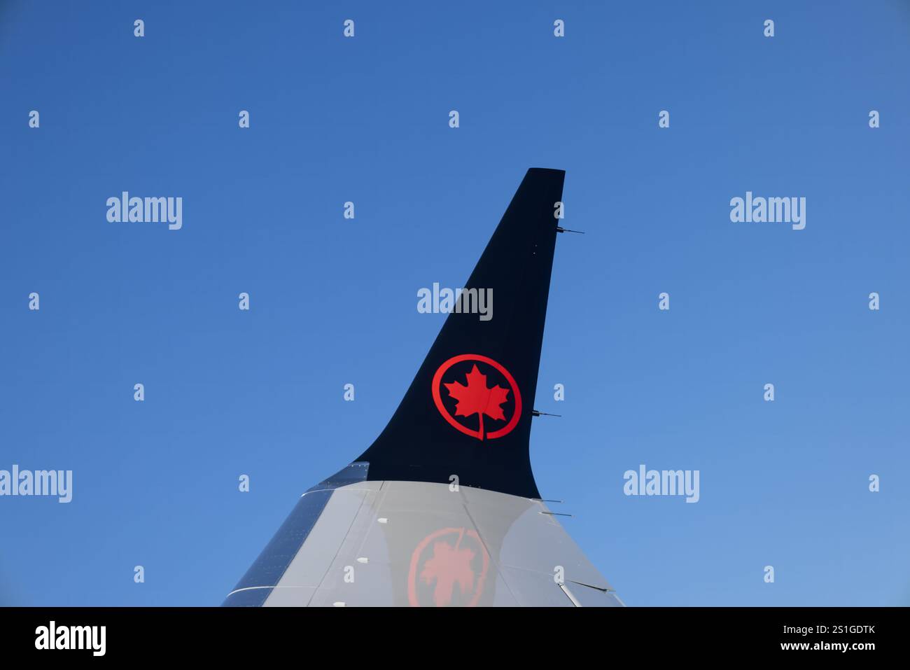 Toronto, Canada, 20 November 2024: Air Canada plane flying high in the ...