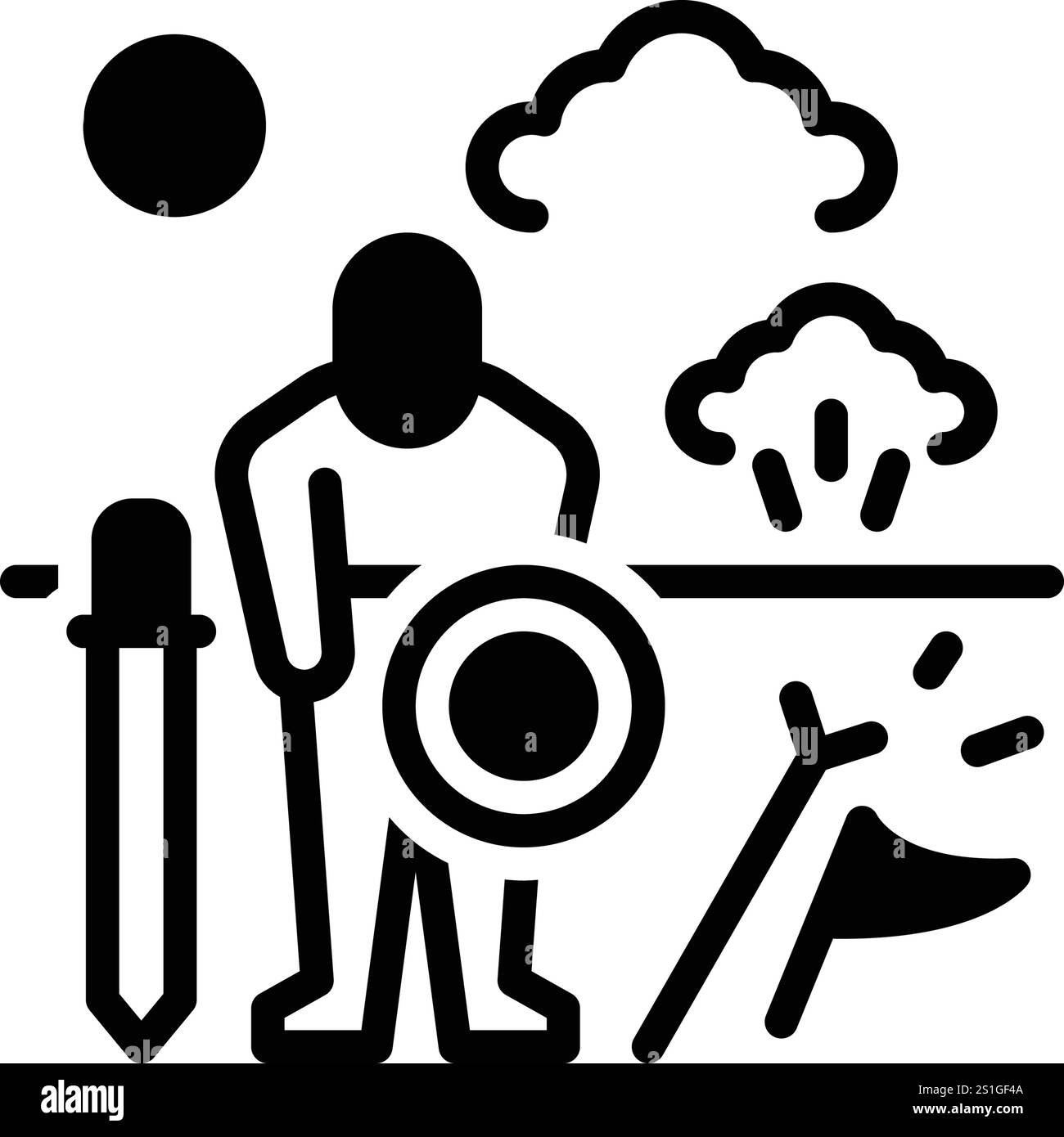 Defeat symbol Black and White Stock Photos & Images - Alamy