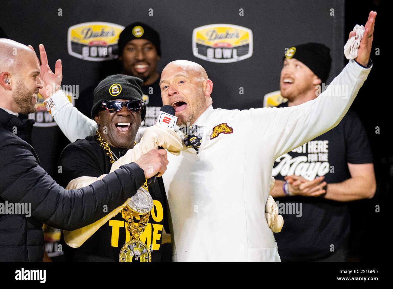 Charlotte, NC, USA. 3rd Jan, 2025. Minnesota head coach PJ Fleck ...