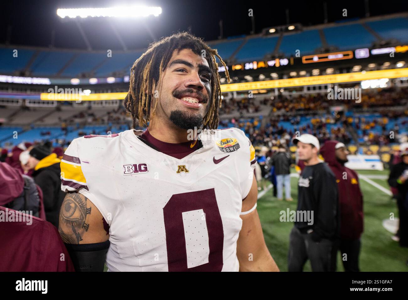 Charlotte, NC, USA. 3rd Jan, 2025. Minnesota defensive lineman Anthony ...