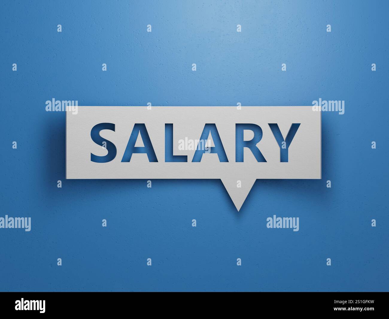 Speech Bubble block with salary business word.Minimalist Abstract ...