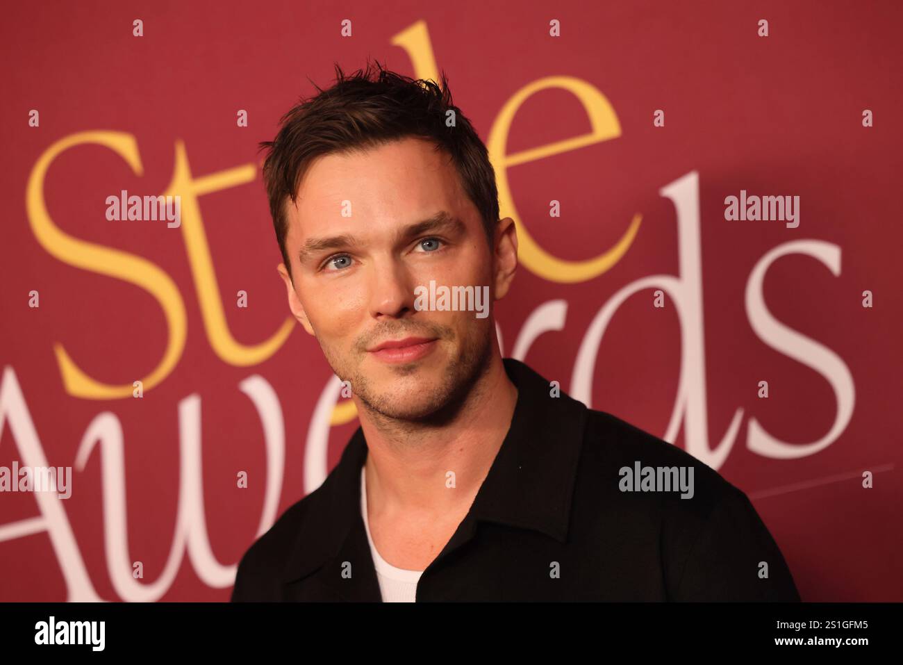 British actor Nicholas Hoult attends the WWD Style Awards, Golden ...