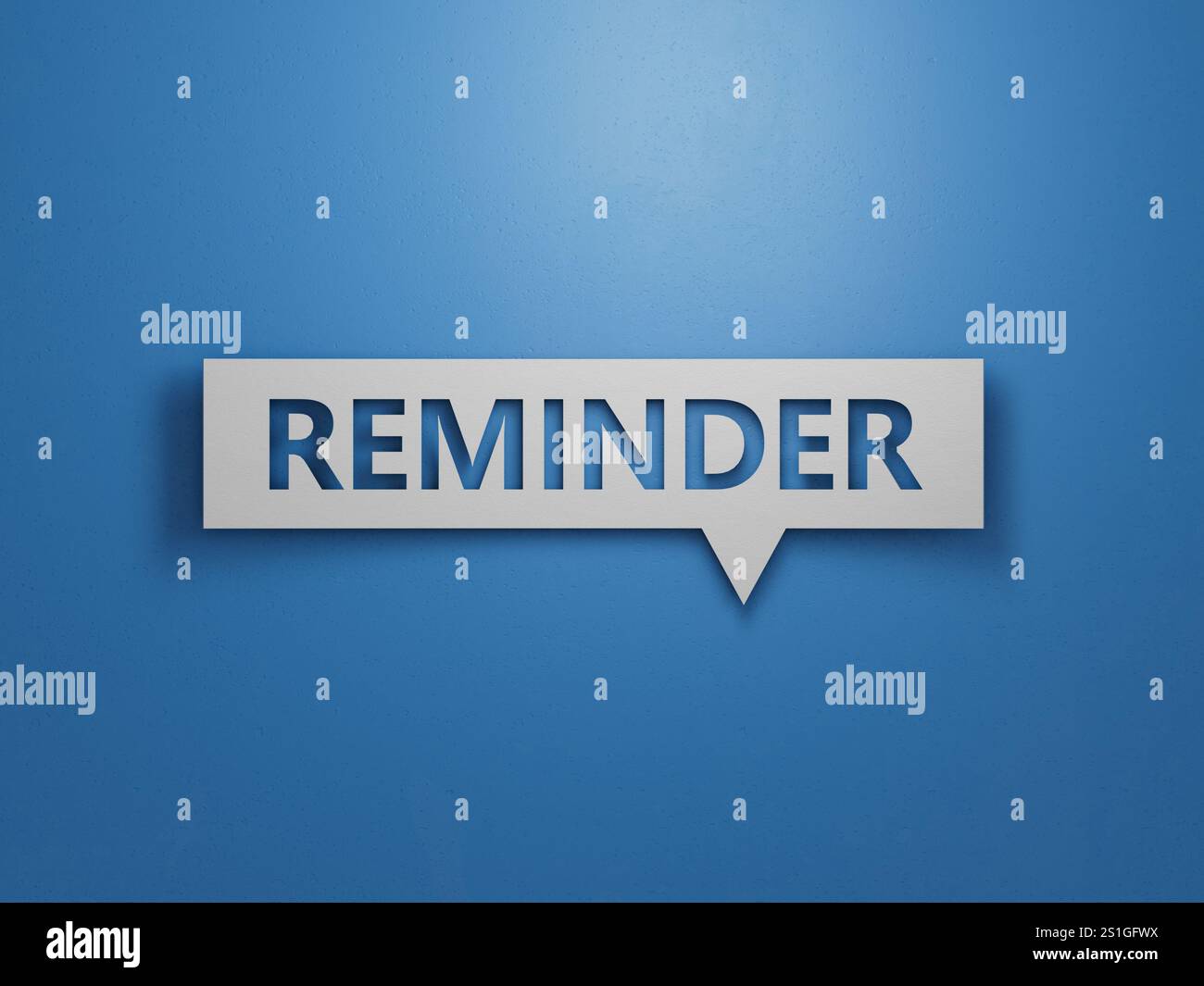 Speech Bubble with text REMINDER. financial market. financing ...