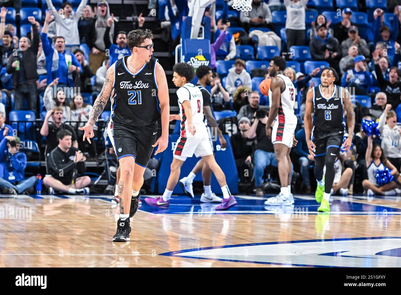 JANUARY 03, 2025: Saint Louis Billikens center Robbie Avila (21 ...