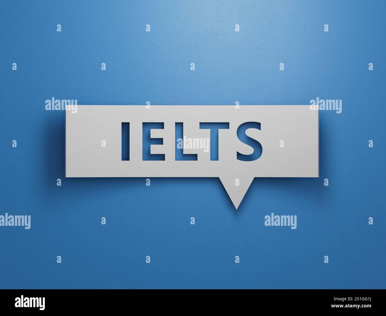 Clipboard with IELTS text over financial charts. Minimalist Abstract ...