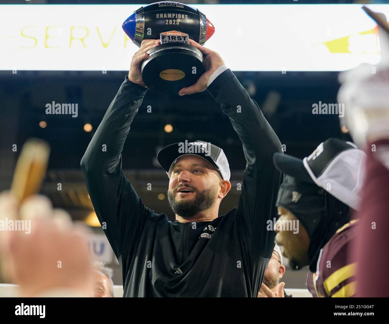 Dallas, Texas, USA. 3rd Jan, 2025. Texas State head coach GJ KINNE ...