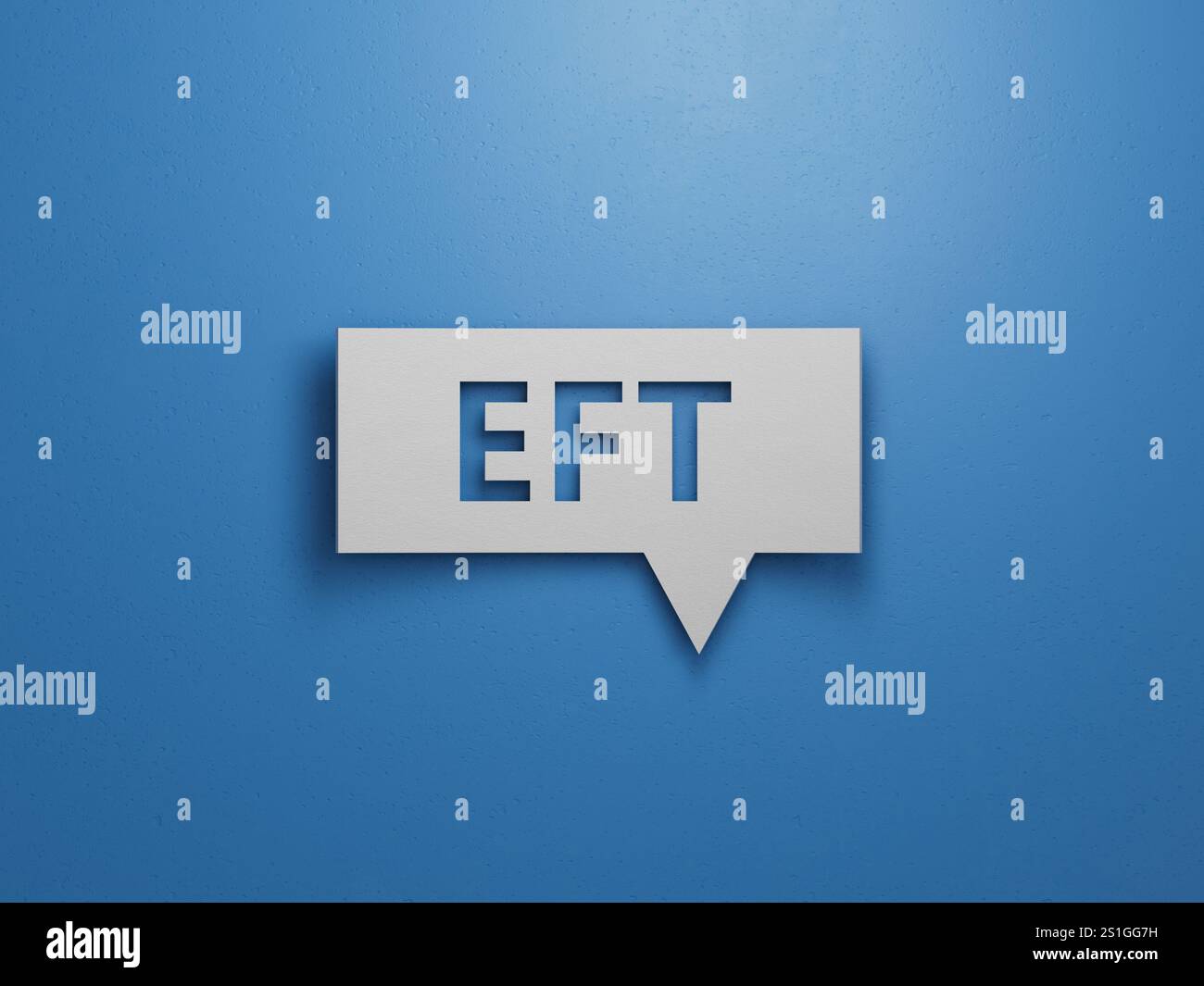 eft, questions and answers on Speech Bubble. Concept.Minimalist ...