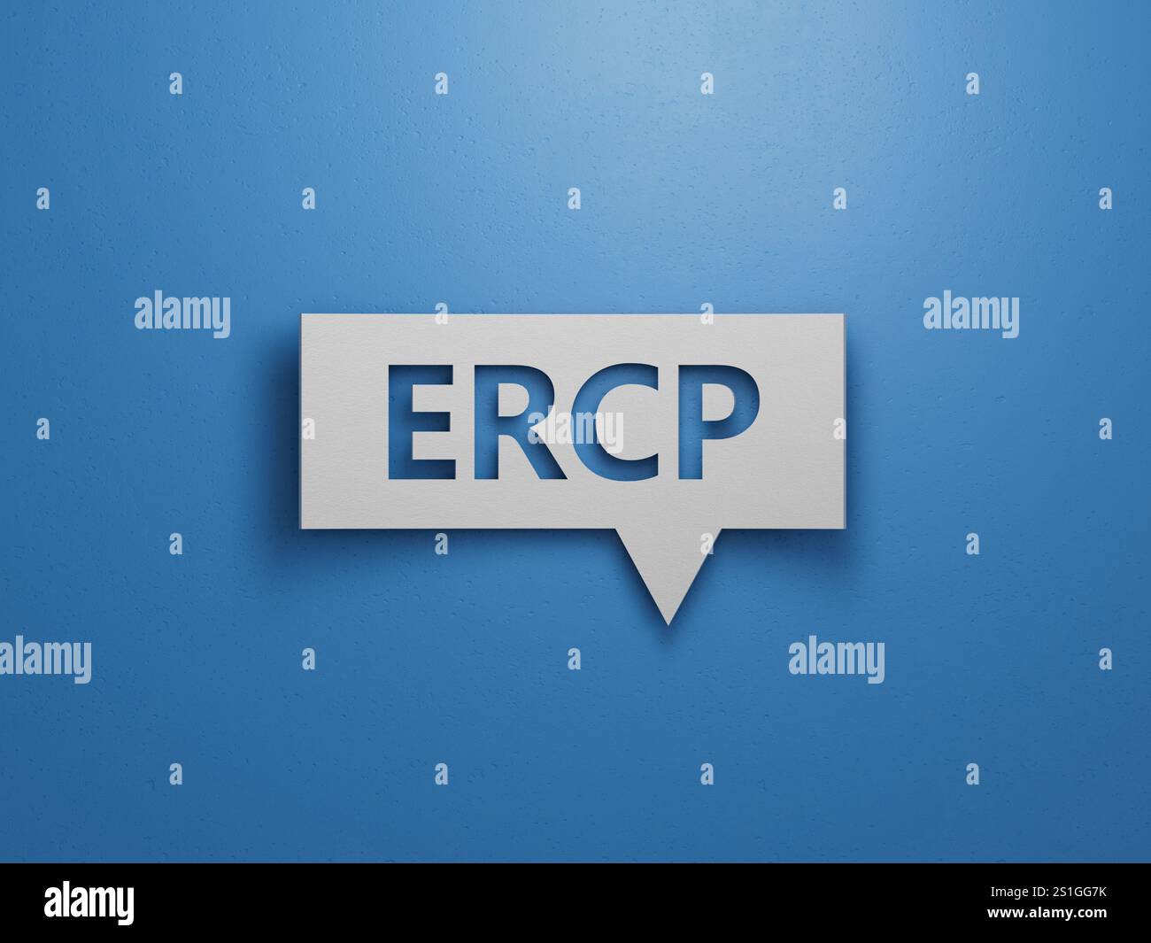 cubes with the word ercp. Care concept.Minimalist Abstract Design With ...
