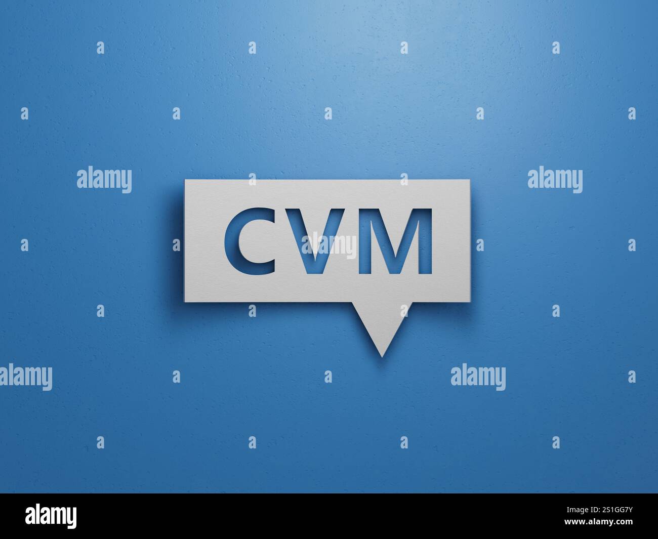 Customer Value Management word composed on the Speech Bubble.Minimalist ...