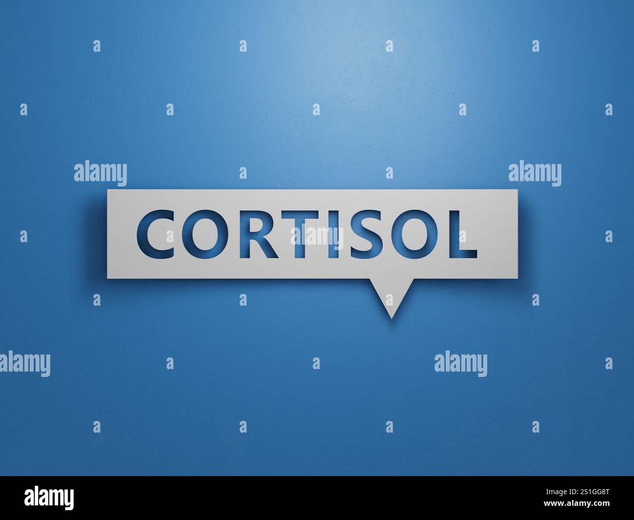 Cortisol word written on wood block. Cortisol text on cement table for ...