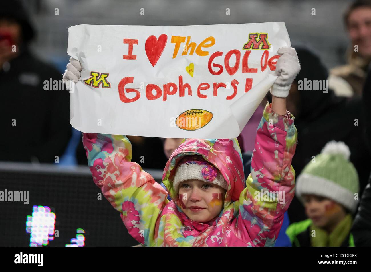 January 3, 2025, Charlotte, North Carolina: A young Minnesota Golden ...