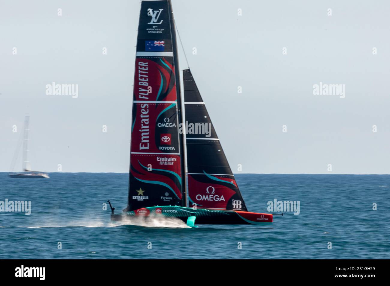 Barcelona, Spain - September 09, 2024: Sailing team Emirates New ...