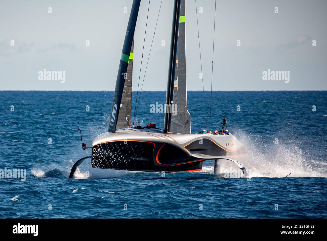 Barcelona, Spain - September 15, 2024: Sailing team Ineos Britannia ...