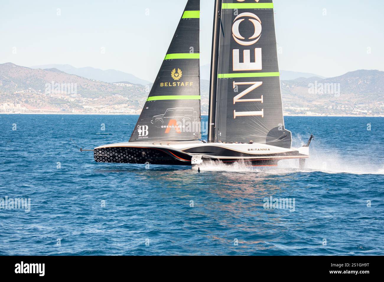 Barcelona, Spain - September 15, 2024: Sailing team Ineos Britannia ...