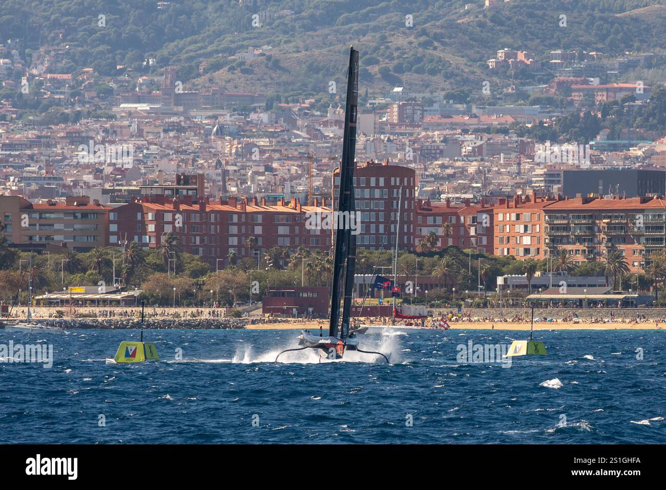 Barcelona, Spain - September 15, 2024: Sailing team Alinghi Red Bull ...