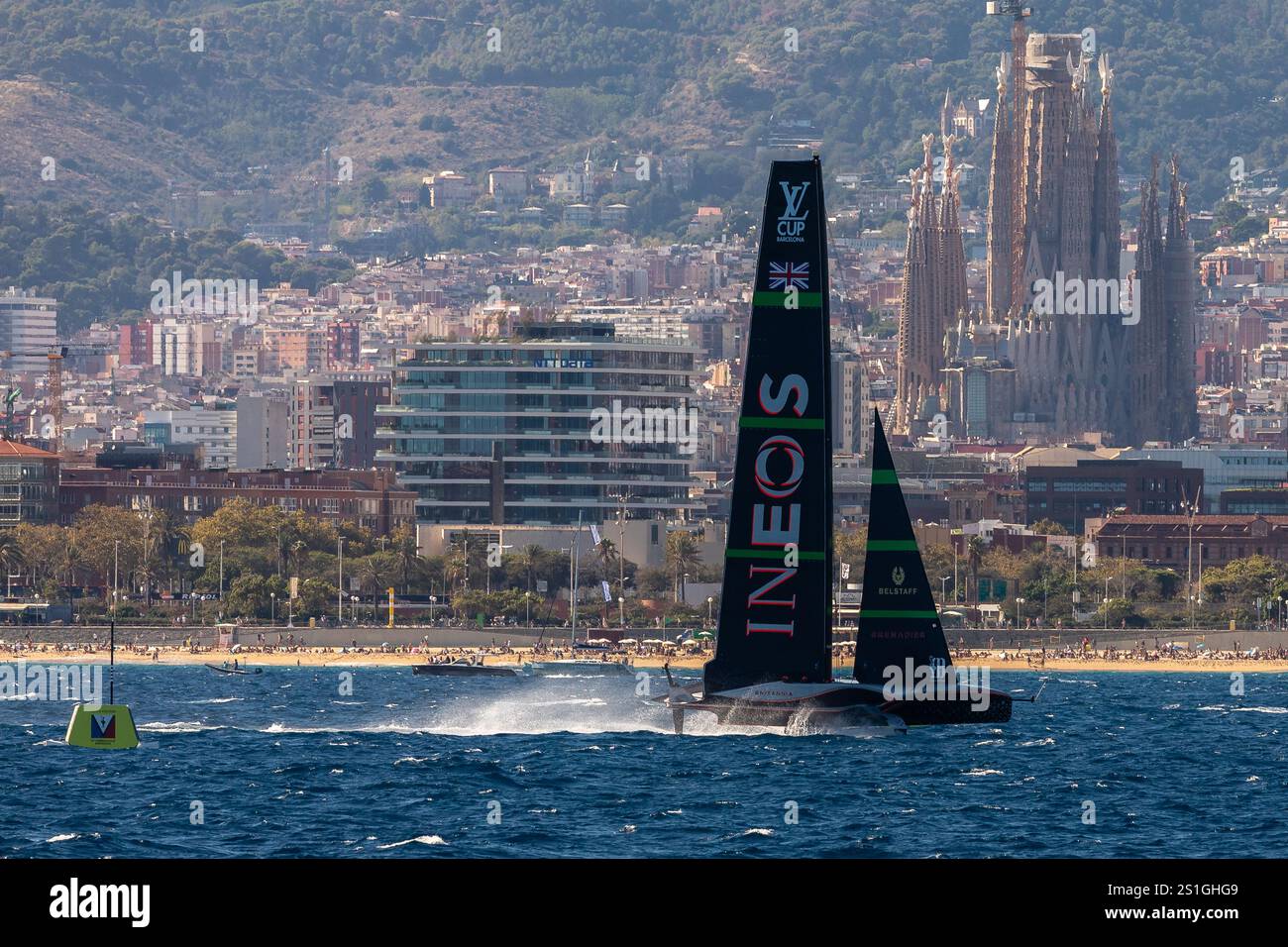 Barcelona, Spain - September 15, 2024: Sailing team Ineos Britannia ...