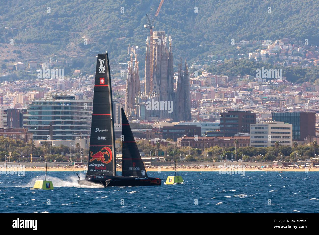 Barcelona, Spain - September 15, 2024: Sailing team Alinghi Red Bull ...