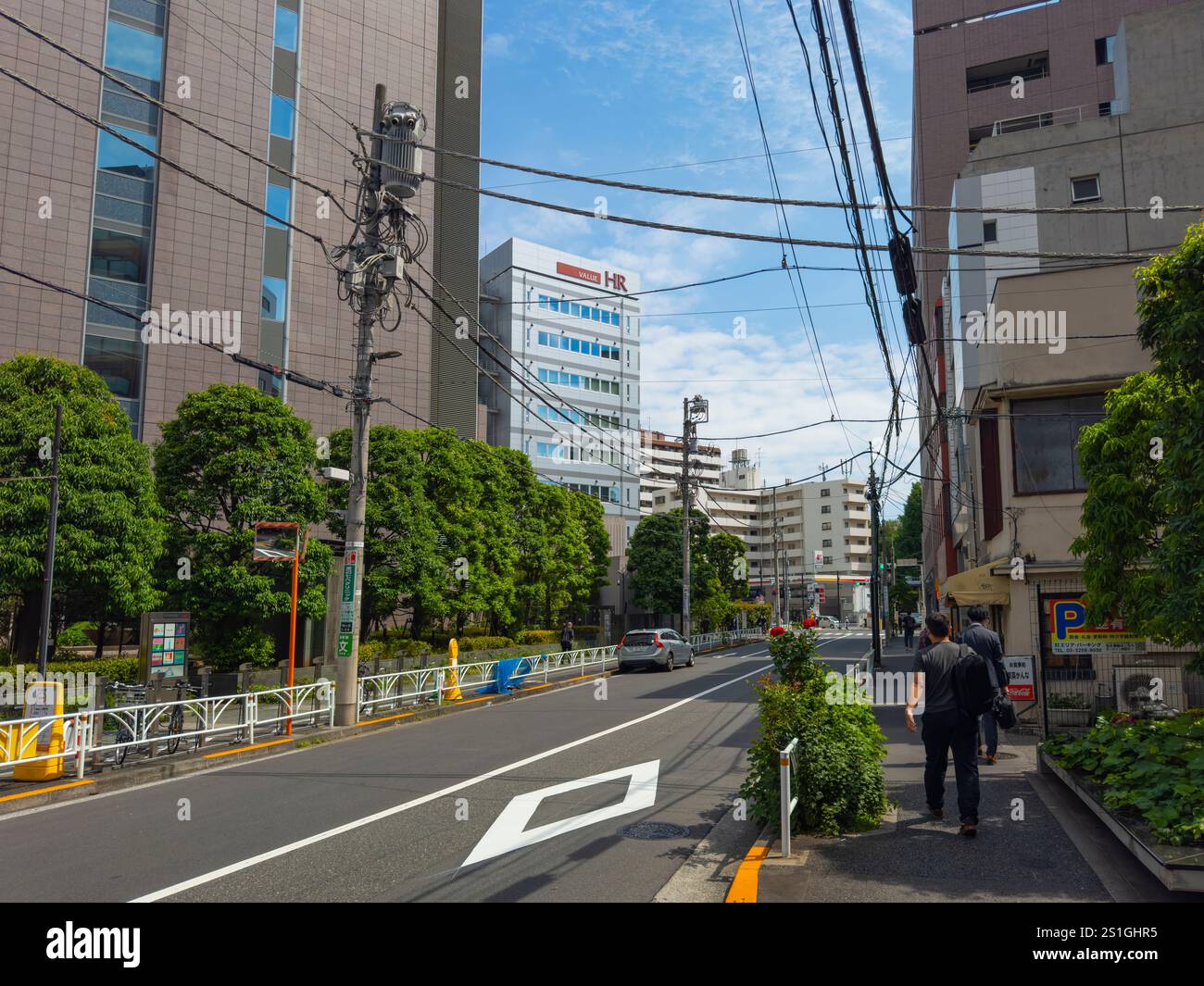 Modern commercial buildings in Sendagaya 5 Chome at Yoyogi Station near ...
