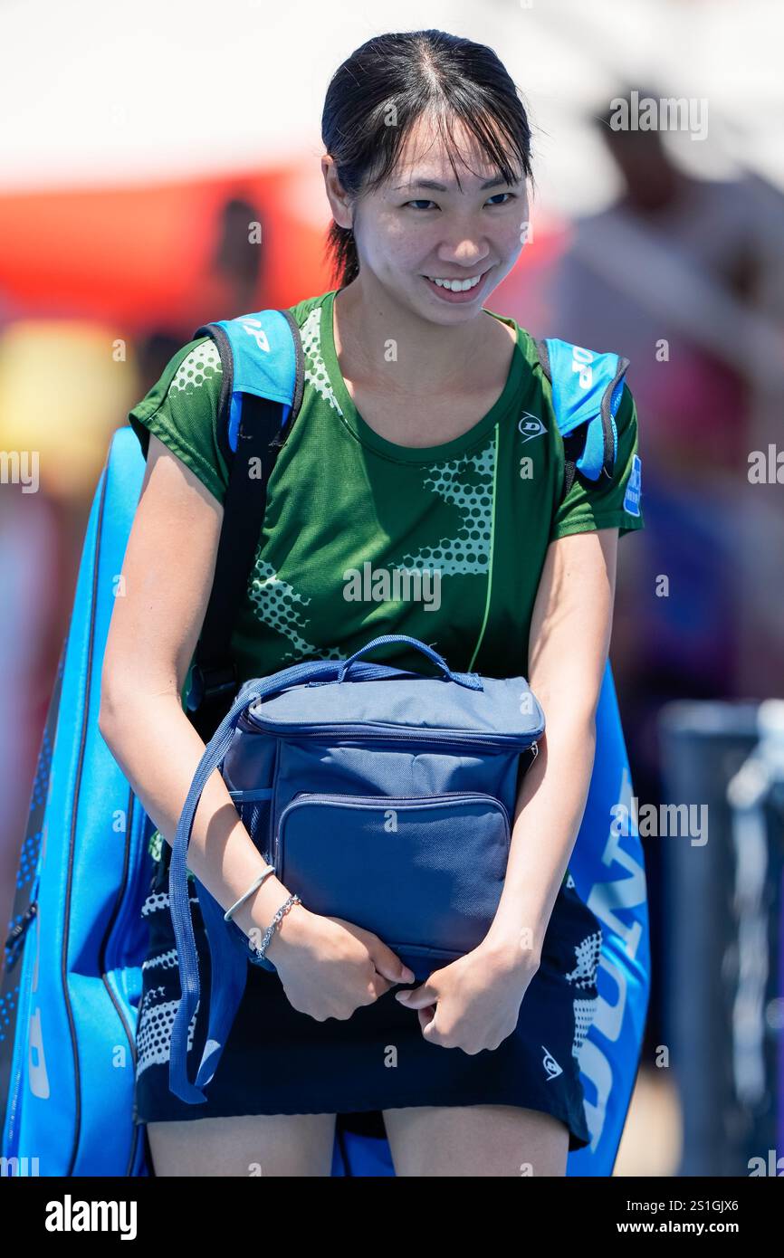 Canberra, Australia; 4th Jan 2025: Aoi Ito of Japan is pictured ahead of the Singles Final of ...
