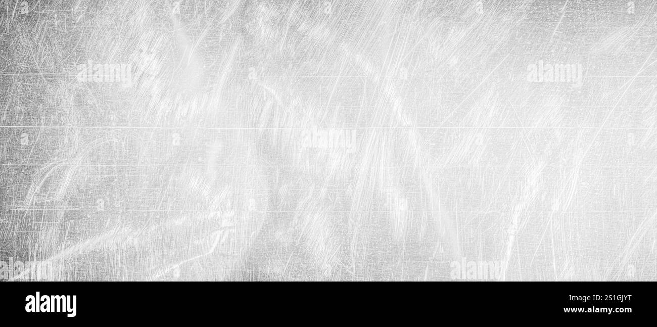 Textured white metal background with scratches pattern creates light ...
