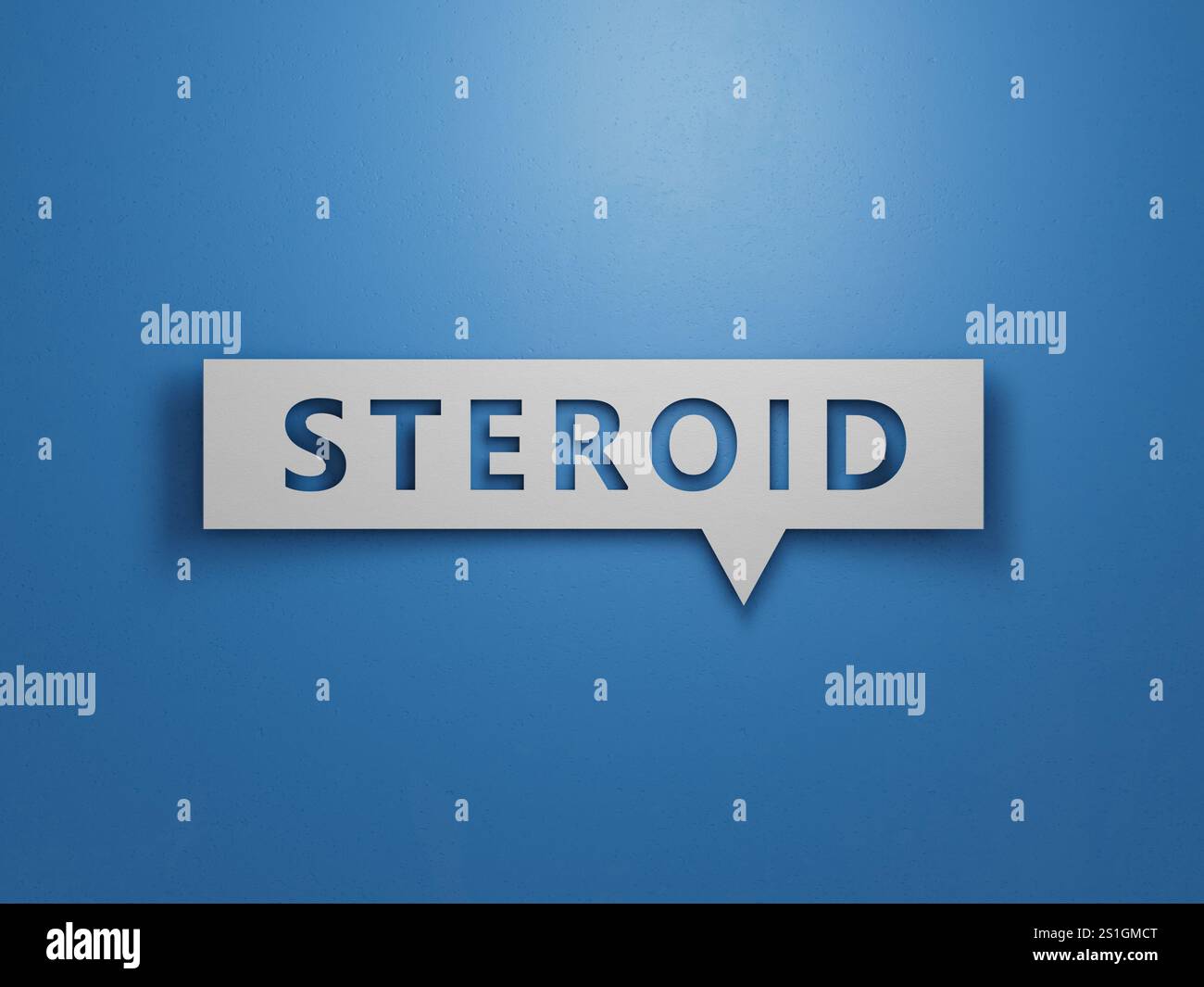 Word STEROID made from wooden letters . Plant on backgound. Medical ...