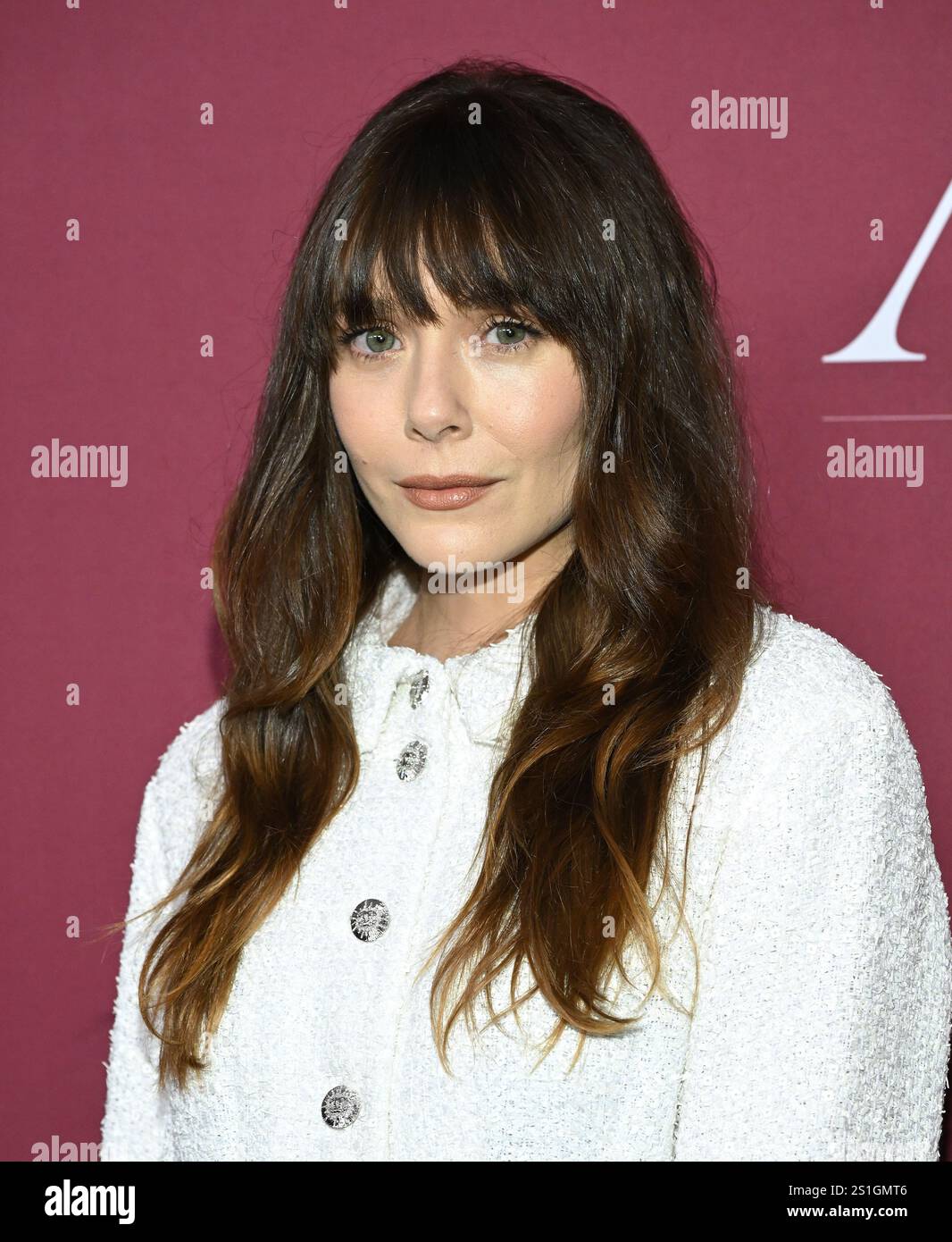 Beverly Hills, USA. 03rd Jan, 2025. Elizabeth Olsen arriving to WWD ...