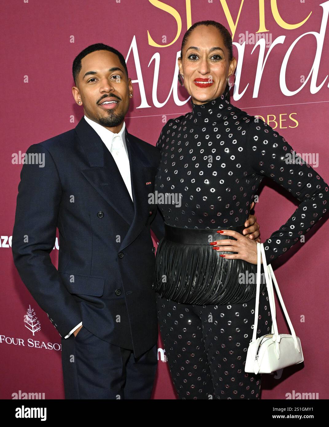 Beverly Hills, USA. 03rd Jan, 2025. Kelvin Marrison and Tracee Ellis ...