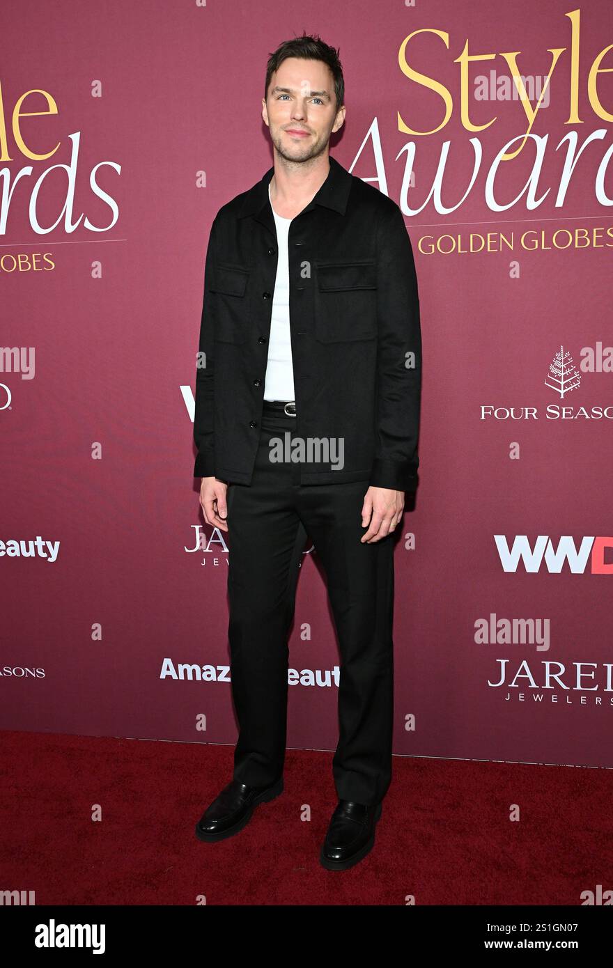 Beverly Hills, USA. 03rd Jan, 2025. Nicholas Hoult arriving to WWD ...