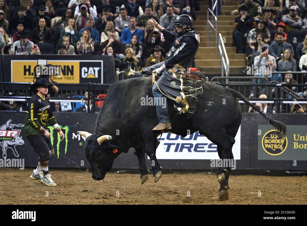 New York, USA. 03rd Jan, 2025. Professional bull rider Dener Barbosa ...