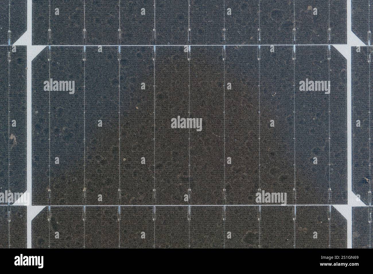 top view dusty solar panels Stock Photo - Alamy