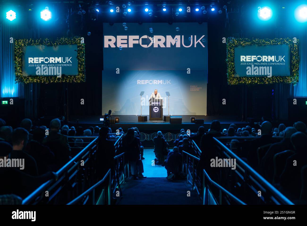 Leicester, UK. 03 01, 2025. Lee Anderson, MP for Ashfields, opens up ...